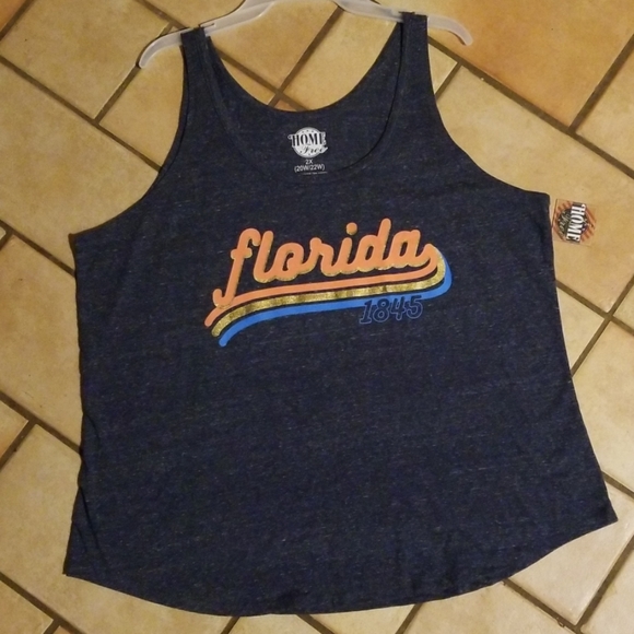 Home Free | Tops | Womens 2x Florida Tank Top Nwts | Poshmark